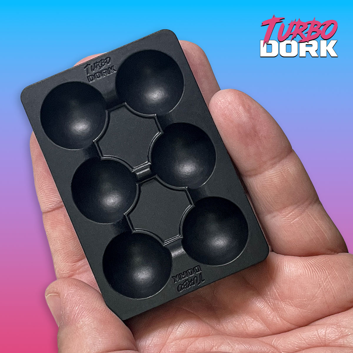 Turbo Dork Small Black Silicone Dry Palette